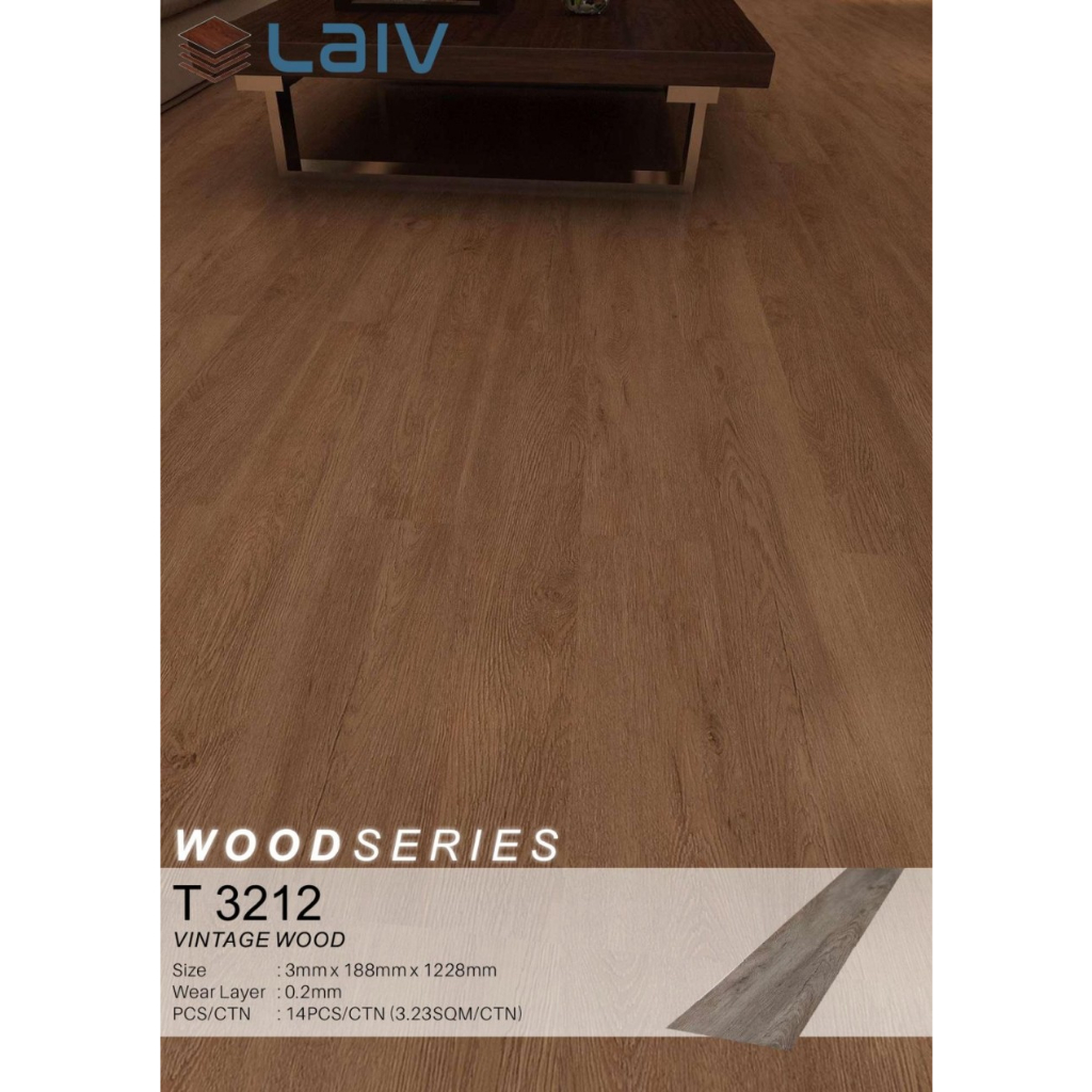 Jual Vinyl Flooring Laiv / Vinyl Lembaran 3mm Motif Kayu / Lantai Vinyl ...