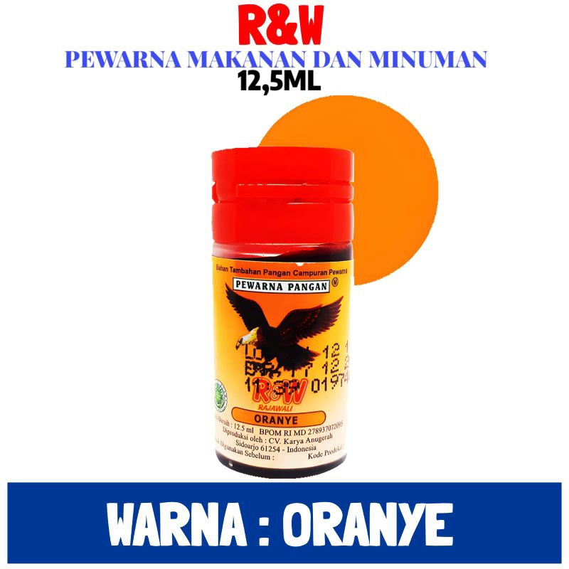 Jual Pewarna Makanan, Minuman, Dan Kue R&W Rajawali 12,5 ML | Shopee ...