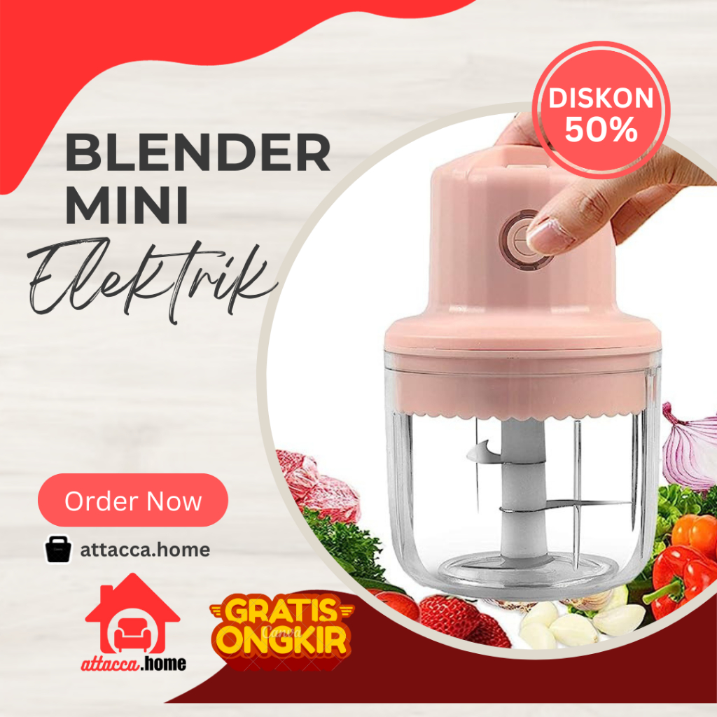 Jual Blender Chopper Mini Elektrik Portable Yang Bisa Dicas Listrik ...