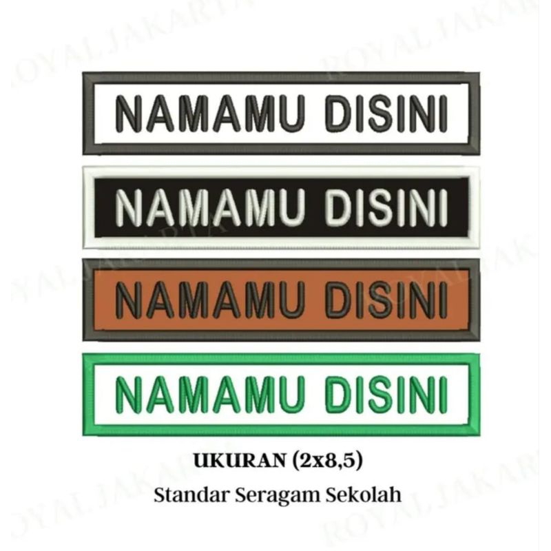 Jual bordirnamaseragam/ bet bedge/bed nama | Shopee Indonesia