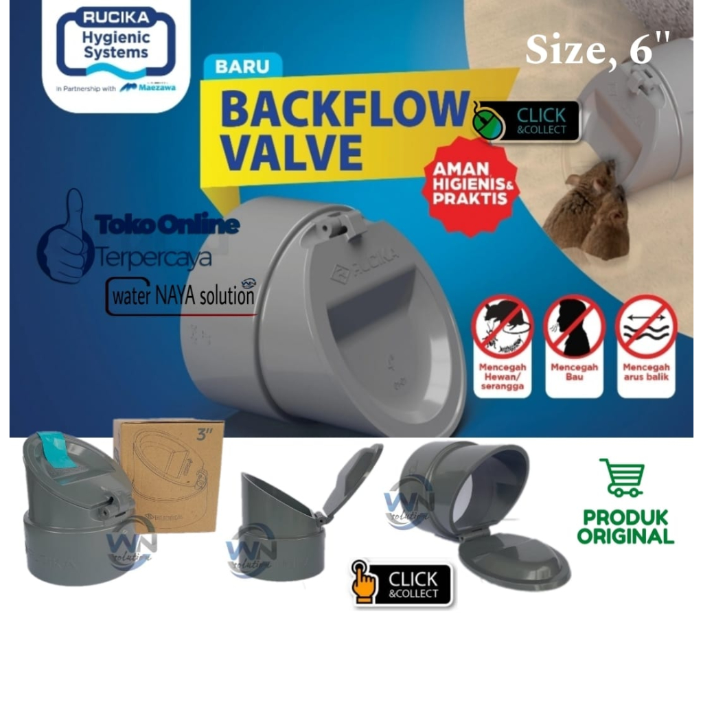 Jual back flow valve 6 inch RUCIKA sistem aliran satu arah 6 " RUCIKA ...