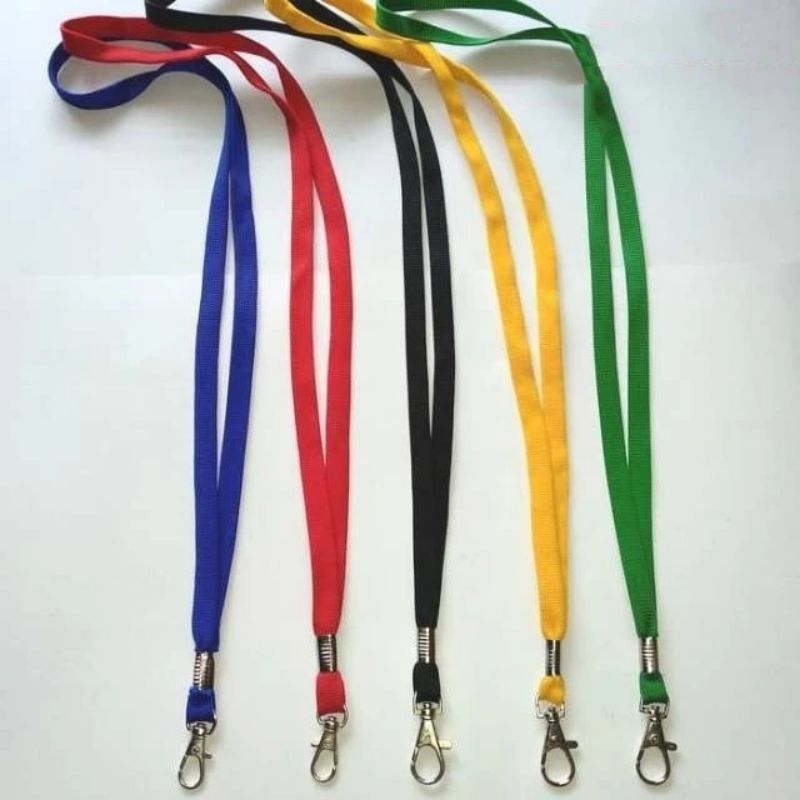 Jual Tali Lanyard ID Card 1cm Kait Besi Kokoh / Tali Gantungan ID Card ...