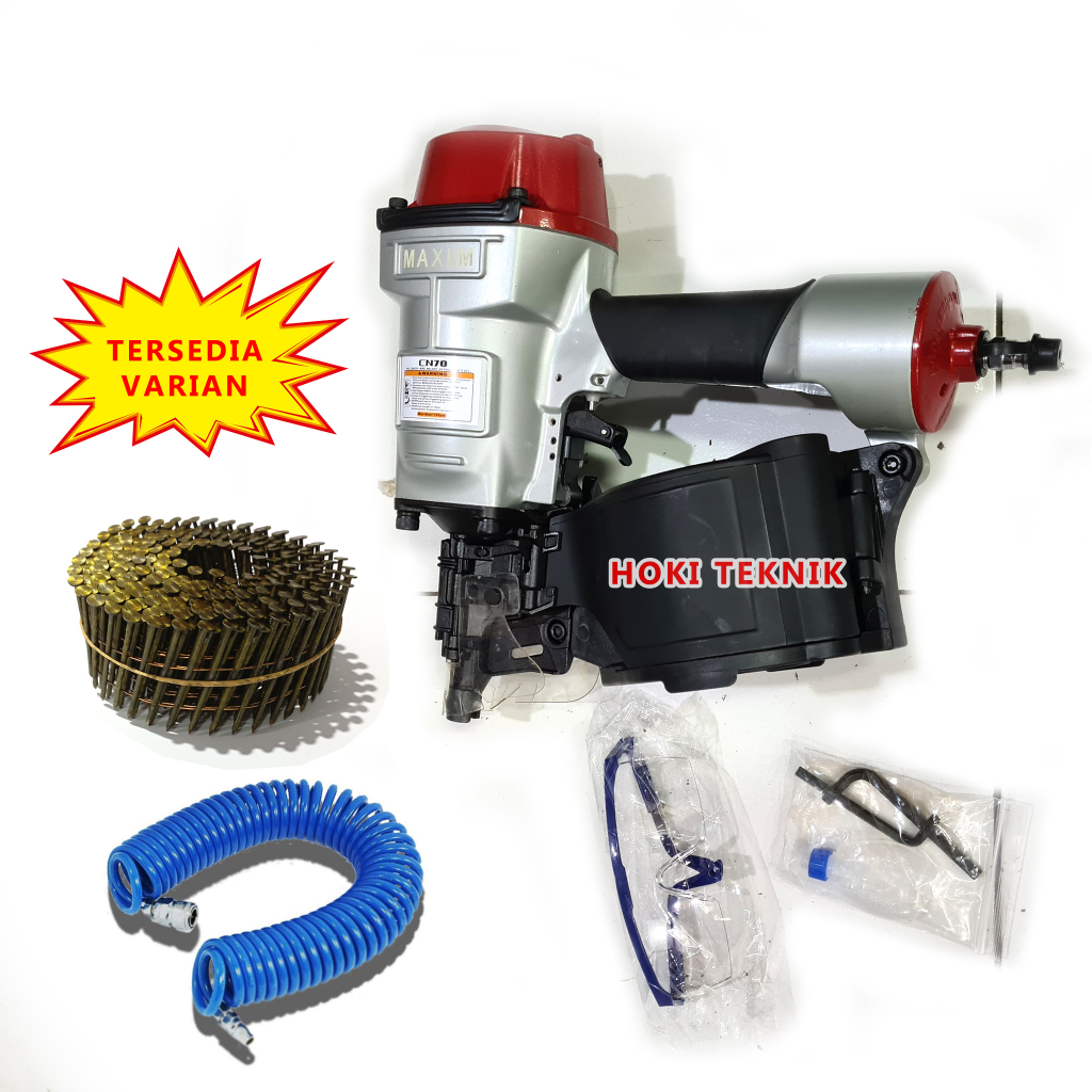 Jual Mesin Paku Tembak Palet Maxiim CN70 Pallet Coil Nailer Gun 7cm ...