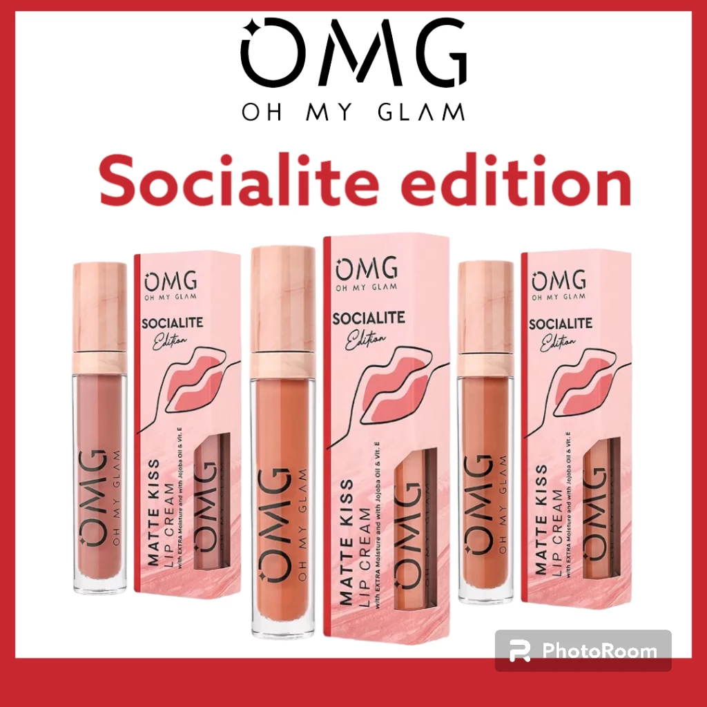 Jual MFI - OMG OH MY GLAM Matte Kiss Lip Cream Socialite Edition ...