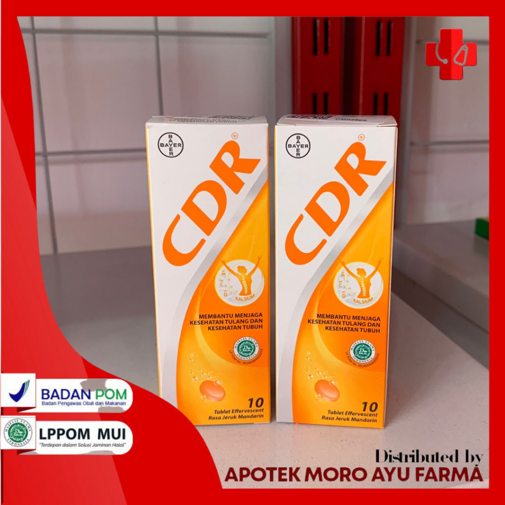 Jual CDR 10 Tablet Effervescent Rasa Jeruk Mandarin Membantu Menjaga ...