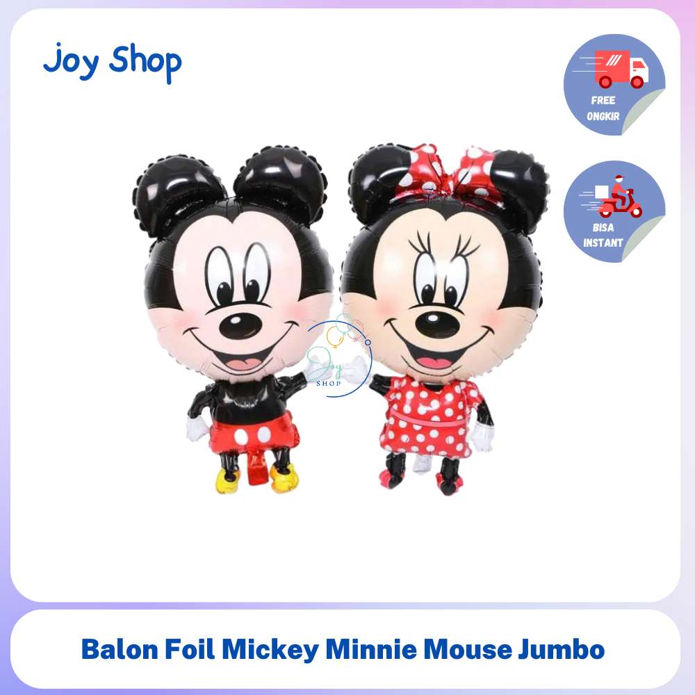 Jual Balon Mickey Mouse Jumbo Foil - Mickey mouse | Shopee Indonesia