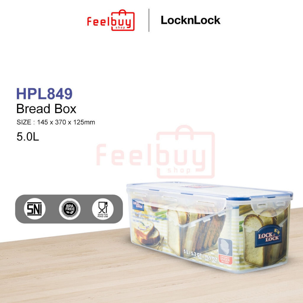 Jual LocknLock HPL849 Bread Box Food Grade [5.0 L] | Shopee Indonesia