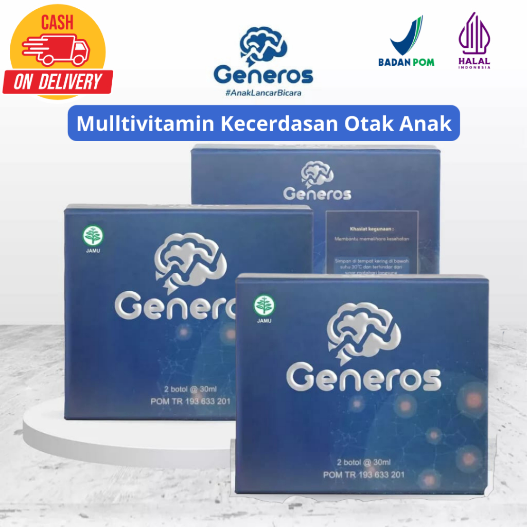 Jual GENEROS 3 Box Original Multivitamin Obat Herbal Kesehatan ...
