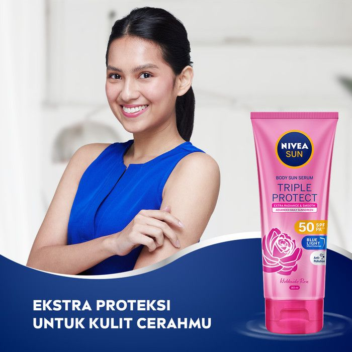 Jual NIVEA SUN BODY SUN SERUM TRIPLE PROTECT EXTRA RADIANCE & SMOOTH ...