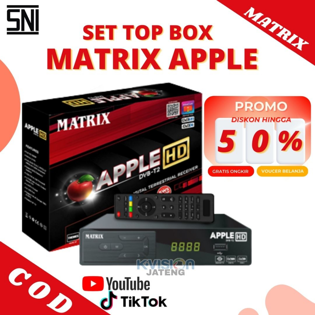 Jual SET TOP BOX MATRIX APPLE MERAH / MATRIX BURGER / MATRIX APPLE ...