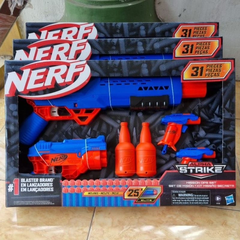 Jual Nerf Alpha Strike MISSION OPS SET Tiger Cobra Stinger Target ...