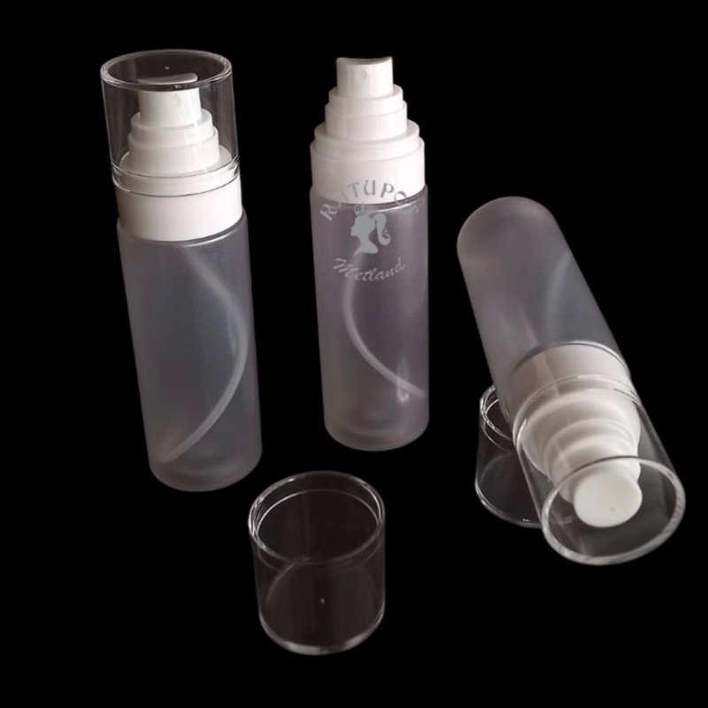 Jual botol 100 ml frosted kiano plastik mist spray nino putih | Shopee ...