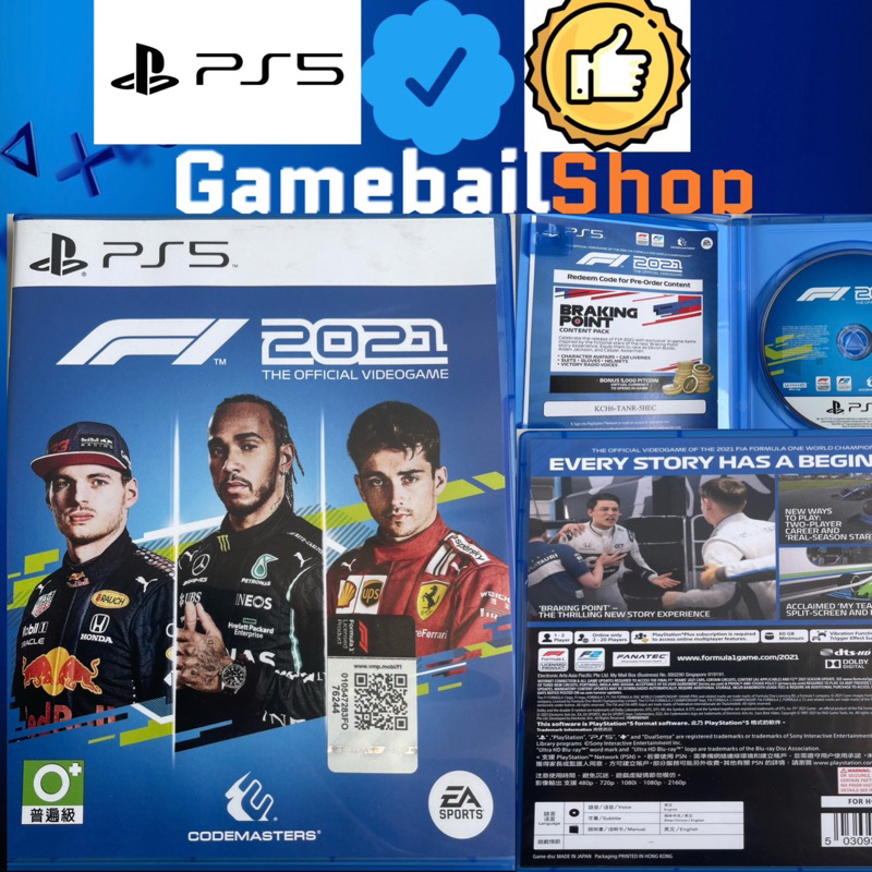 Jual F1 2021 21 PS5 Game ( Reg 3 Asia / English ) Kaset Game BD PS5 FISIK | Shopee Indonesia