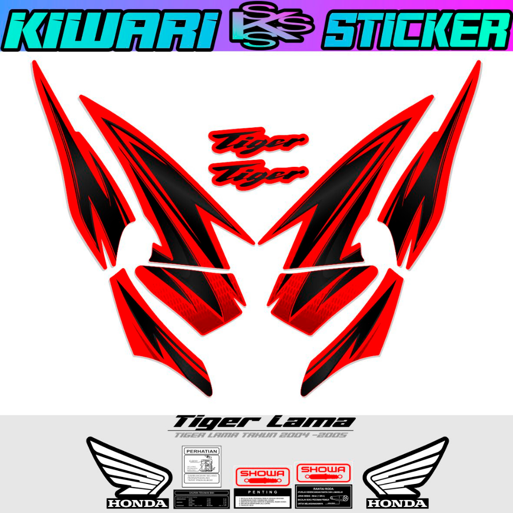 Jual STRIPPING TIGER 2000 OLD MOTIF 7 / M2000 / STIKER TIGER LAMA ...