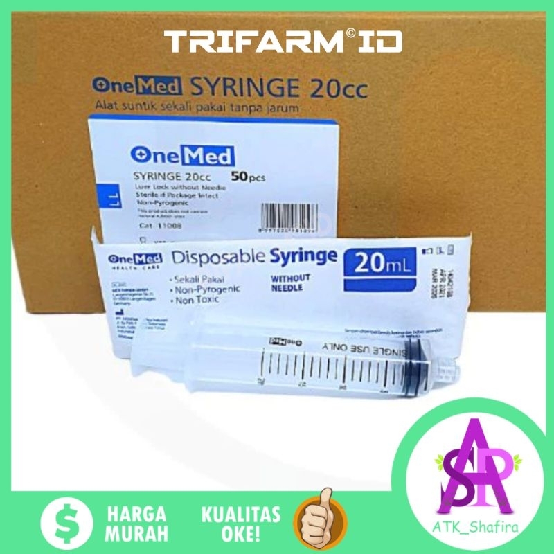 Jual Onemed 20 cc Syringe | Shopee Indonesia