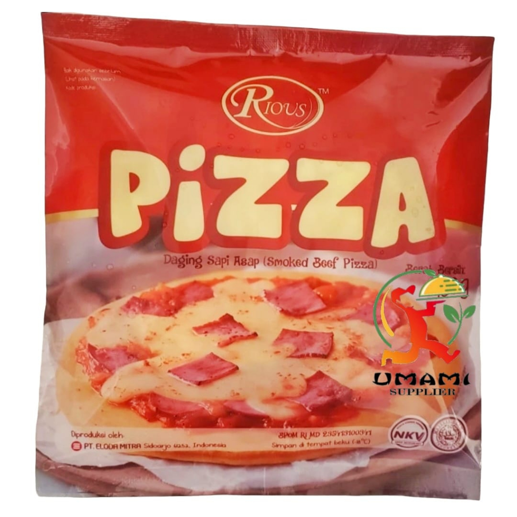 Jual Frozen Rious Pizza Daging Sapi Asap Bernardi Smoked Beef Pizza ...