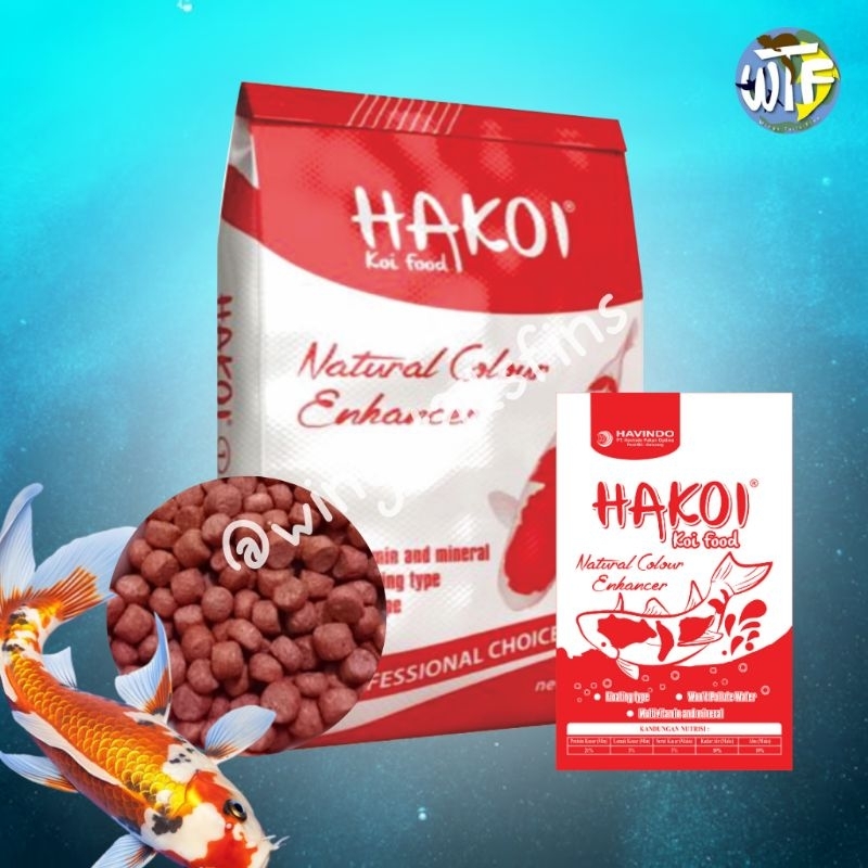 Jual Hakoi Pakan Ikan Koi / Fish Food / Pelet Ikan / Makanan Ikan 1kg ...