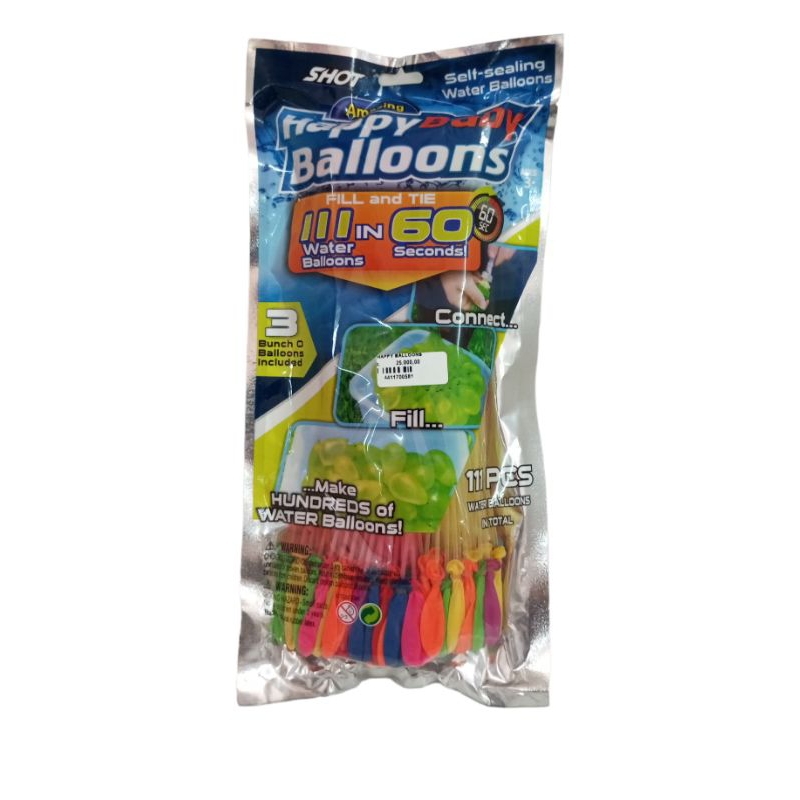 Jual Mainan Anak Balon Air Happy Baby Balloons 111pcs | Shopee Indonesia