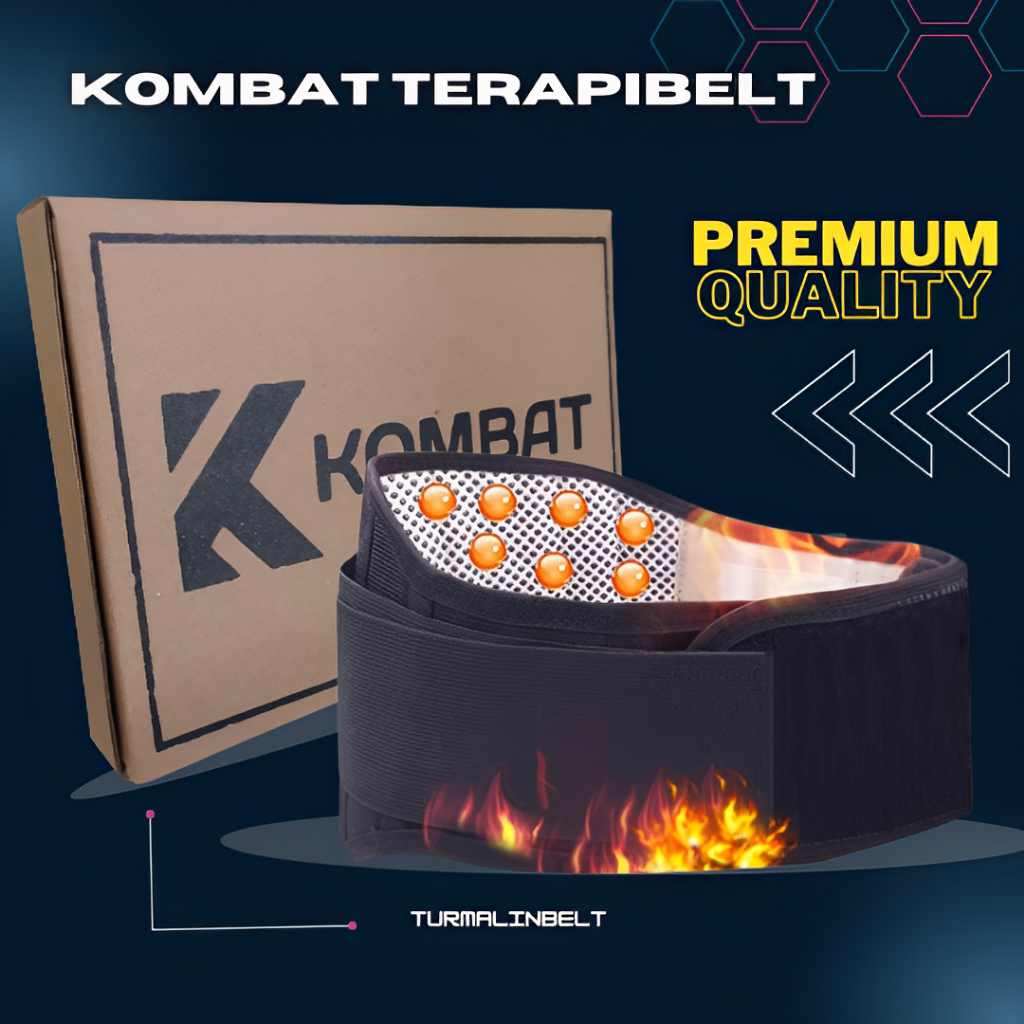 Jual ALAT TERAPI PINGGANG KORSET BATU TURMALIN KOMBAT TERAPIBELT ...