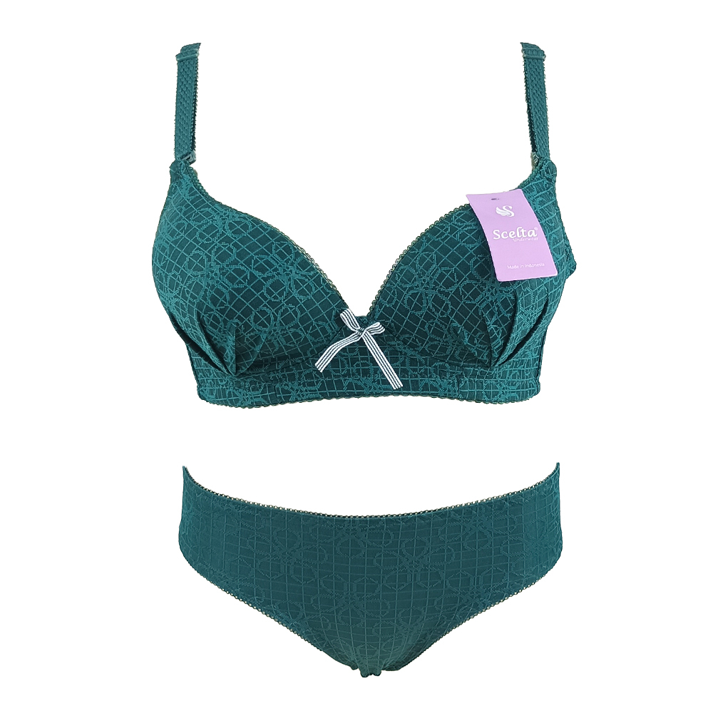 Jual Scelta - Bra Setelan Cd Bh Set Busa Sedang Tanpa Kawat Celana Dalam Wanita Spm 0358 Set Sc ...