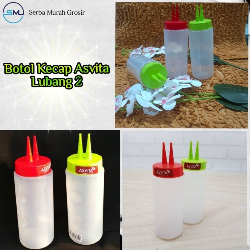 Jual botol saos/botol cuka/botol mayonais/botol bumbu plastik/lb2 350ml ...