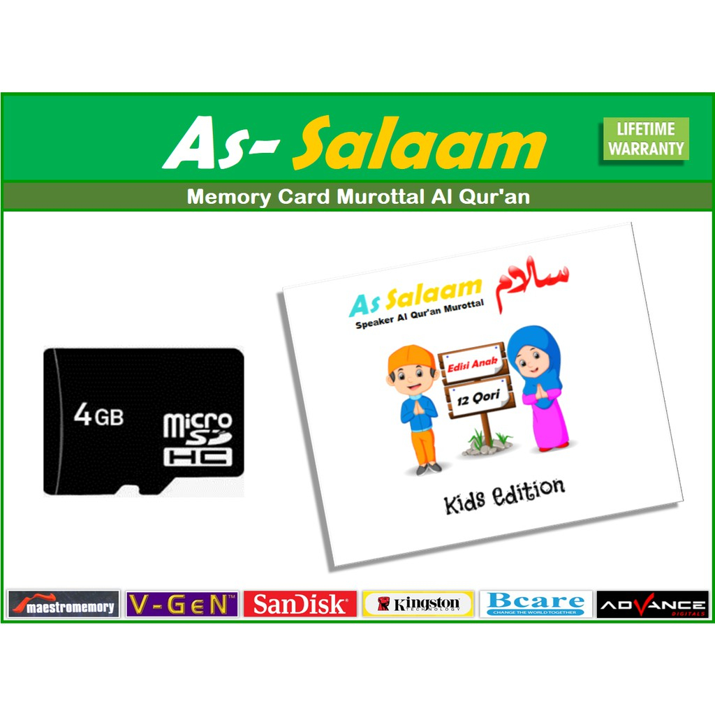 Jual Memory Card Murottal Micro SD Murottal Chip Murottal Speaker Al ...