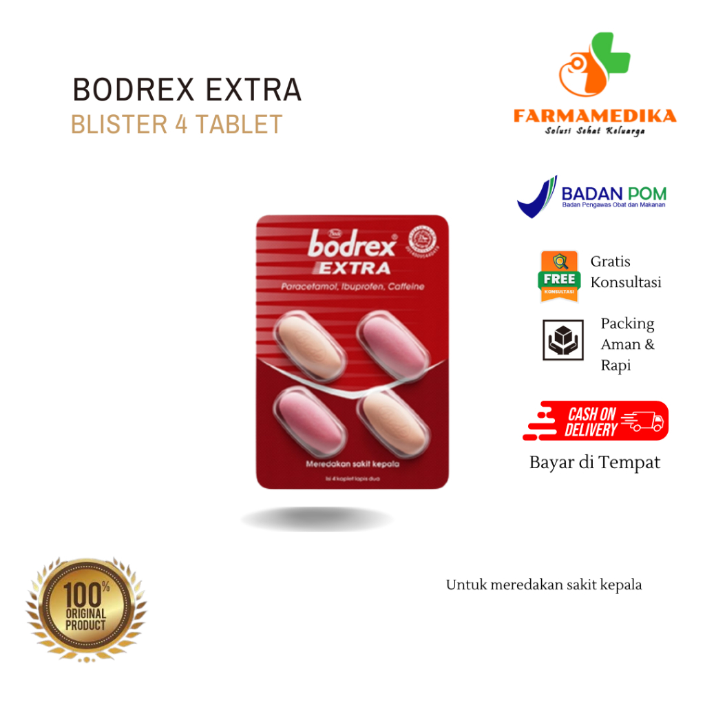 Jual BODREX EXTRA BLISTER 4 TABLET | Shopee Indonesia