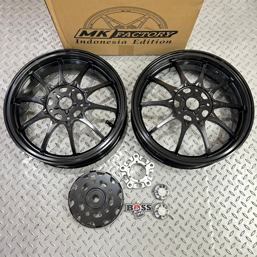 Jual Velg MK Factory MK2 Black 12" Front & Rear Vespa Sprint Prima GTS ...