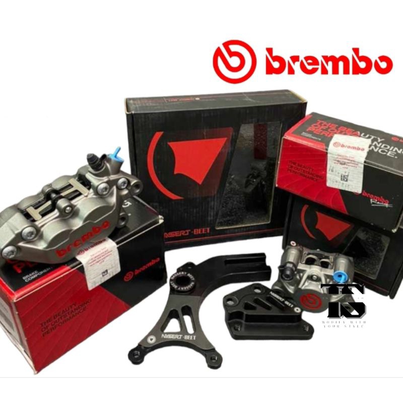 Jual Kaliper Brembo CBR250RR Non ABS Depan Belakang 4 Piston 2 Piston Depan Belakang Original ...