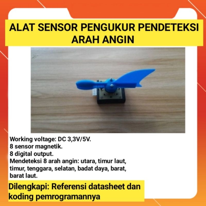 Jual Alat Pengukur Pendeteksi Arah Angin Support Arduino Free Coding Program Arduino Shopee