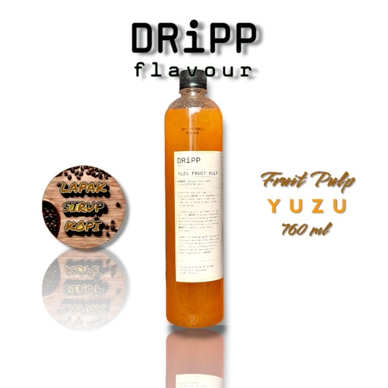 Jual Dripp - Yuzu fruit pulp 760ml - yuzu pulp - sirup pulp minuman ...