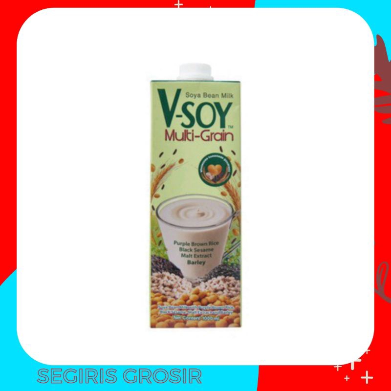 Jual VSOY Multigrain Minuman Susu kedelai 1 liter | Shopee Indonesia