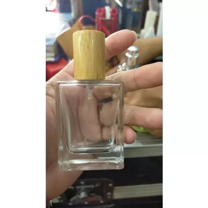 Jual Botol kotak TUTUP KAYU 50ML | Shopee Indonesia