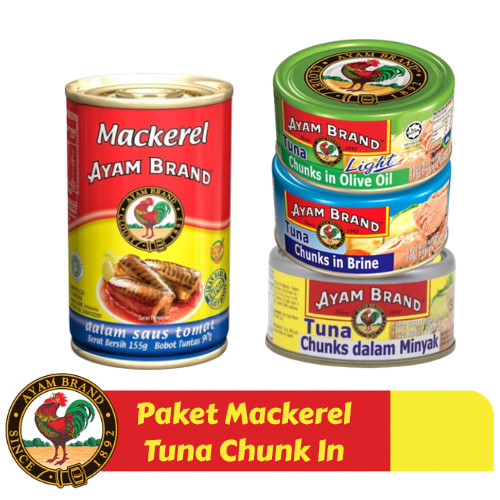 Jual Ayam Brand - Paket Mackerel Tuna Kaleng Chunk In | Shopee Indonesia