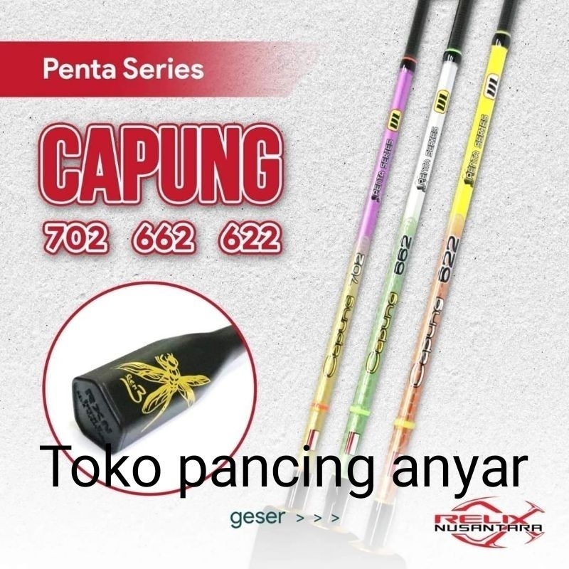 Jual Joran Relix Nusantara Capung 622 702 732 762 Penta Series | Shopee ...