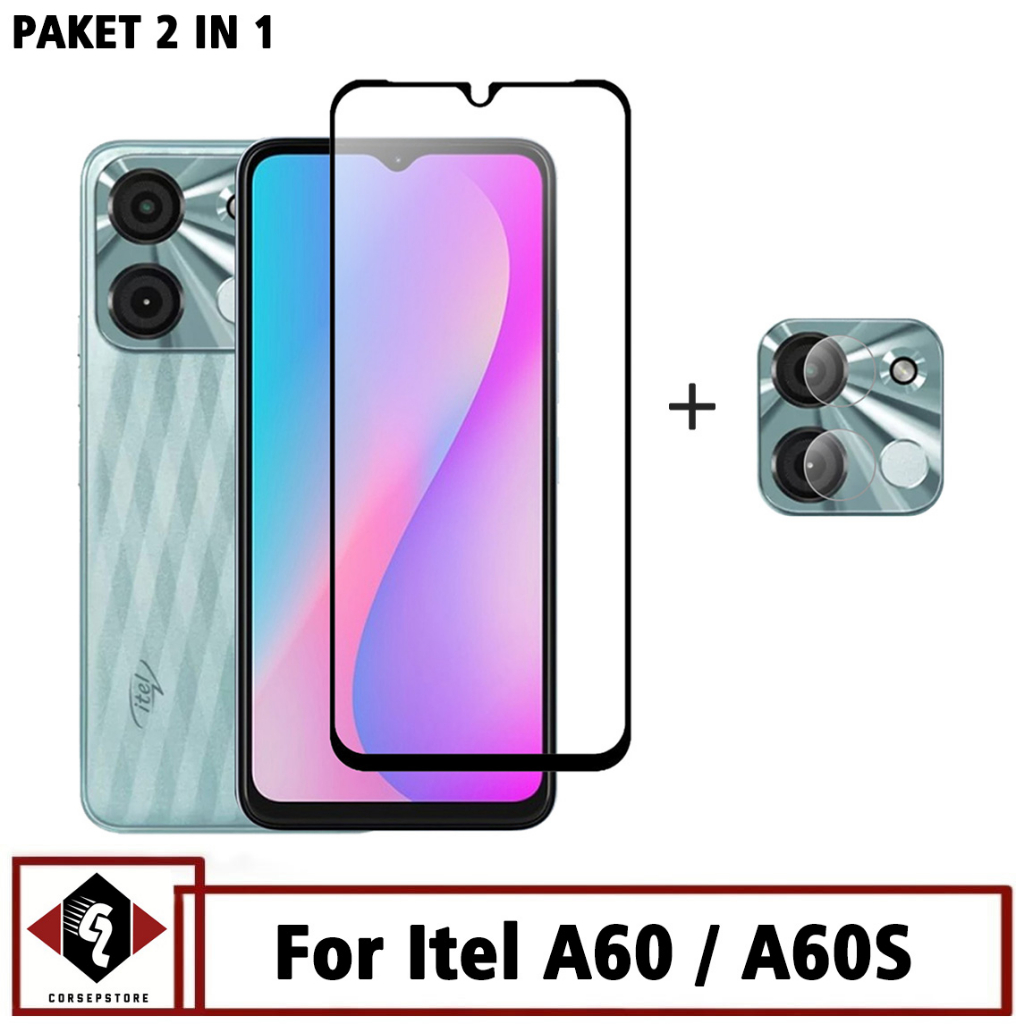 Jual Promo Paket 2 IN 1 Tempered Glass Layar Itel A60S / A60 Free Tempered Glass Camera | Shopee ...
