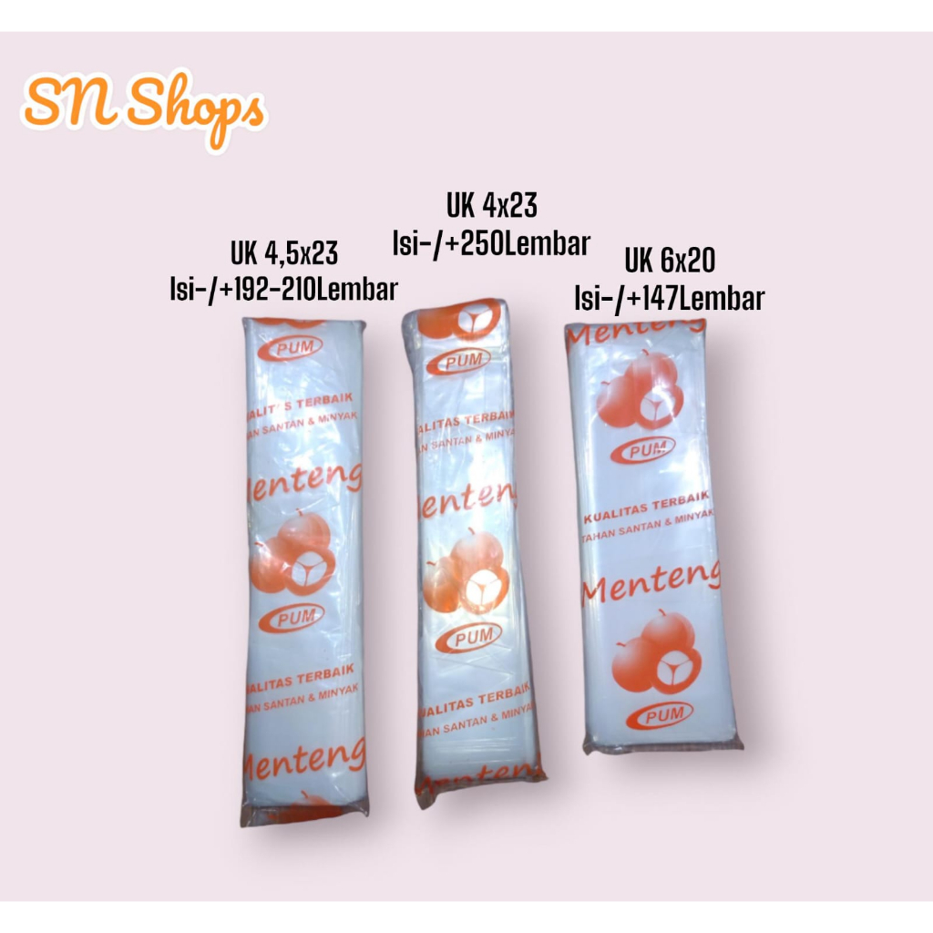 Jual Plastik PE Uk 10x20,10x25,12x25,15x30,20x35, 4,3x23.4x23,14x35 ...