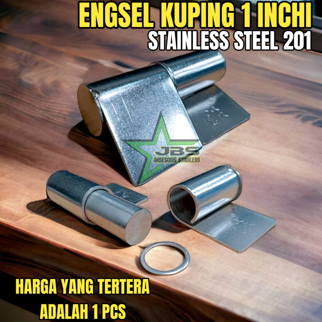 Jual ENGSEL KUPING STAINLESS 1" INCH SUS 201 | Shopee Indonesia