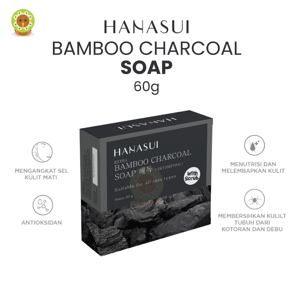 Jual HANASUI Bamboo Charcoal Soap - Sabun Arang | Shopee Indonesia