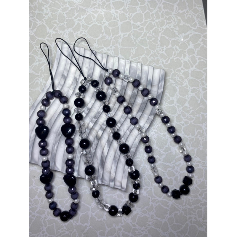 Jual gantungan hp | strap hp | tali handphone black series | Shopee ...