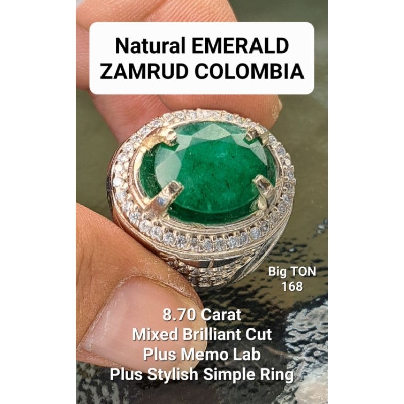 Jual Batu ZAMRUD COLOMBIA Emerald Beryl Plus Sertifikat Memo Lab ...