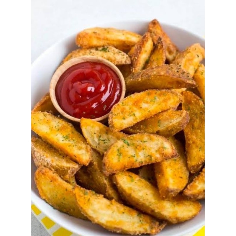 Jual KENTANG AVIKO WEDGES BEKU CURAH 1KG | Shopee Indonesia