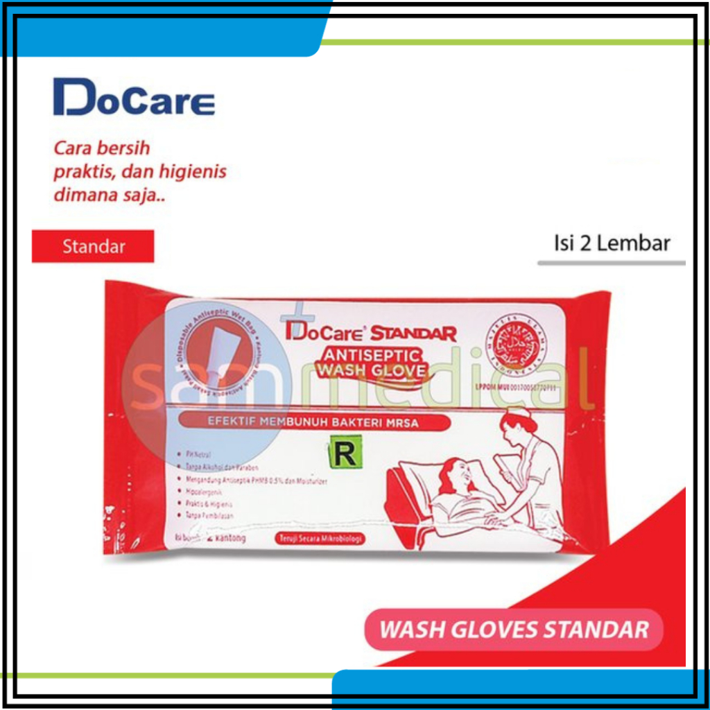 Jual DoCare Wash Gloves / Tisu Mandi Anti Bakteri - Standar / 2 pcs | Shopee Indonesia