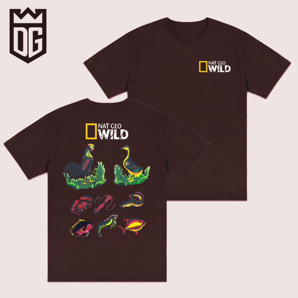 Jual Dg Clothes Kaos Polos Pria Wanita Mengenal Nama Hewan (National ...