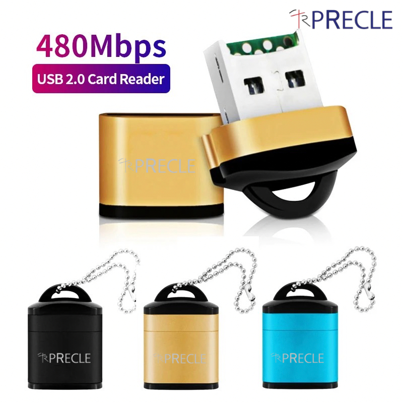Jual NEW! PRECLE CARD READER MICRO SD METAL SUPPORT UP TO 512GB MINI ...