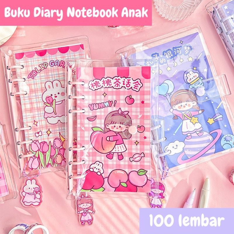 Jual ZS 009 Set Diary Orji Binder Lengkap A6 80 lembar| Notebook Mini ...