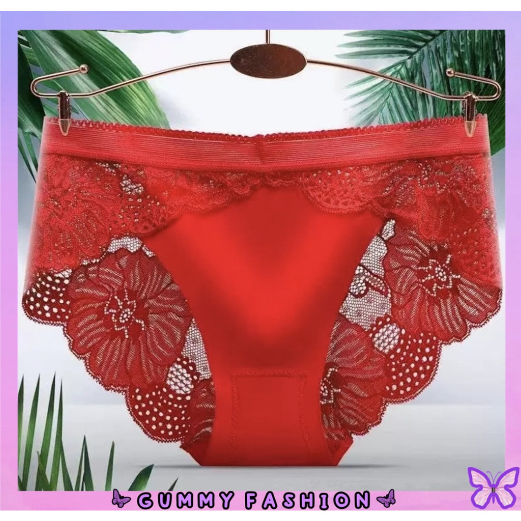 Jual •GUMMY• CD453 CD Celana Dalam Wanita Seamless Motif Bunga Polos ...