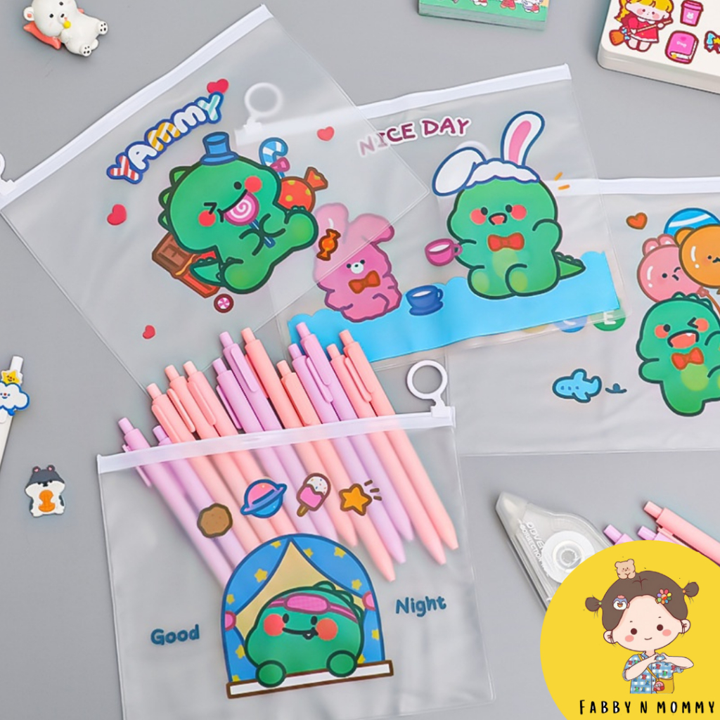 Jual [FABBYNMOMMY] - 1 Pcs Pouch Zip Lock / Kotak Pensil Zip Lock ...