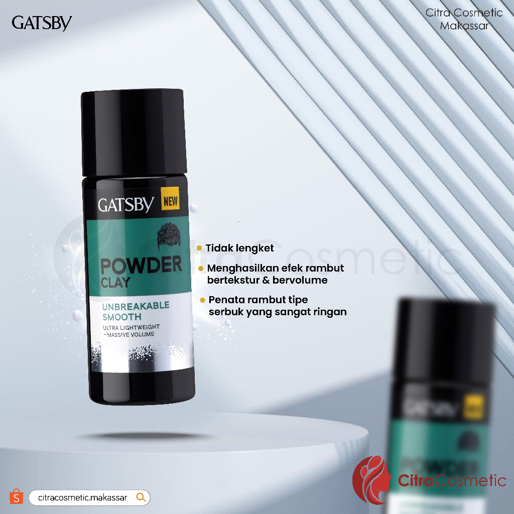 Jual ️CitraCosmetic ️ Gatsby Powder Clay Unbreakable Smooth 20 Gr ...