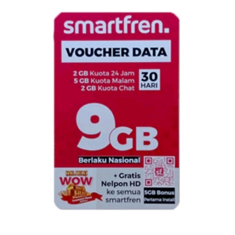 Jual Voucher Smartfren 9GB, 30 Hari | Shopee Indonesia
